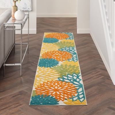 Click here for Nourison Home Splash 23 X 12 Dahlia Floral Runner... prices