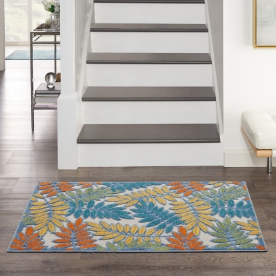 Click here for Nourison Home Splash 3 X 5 Botanical Pattern Area... prices
