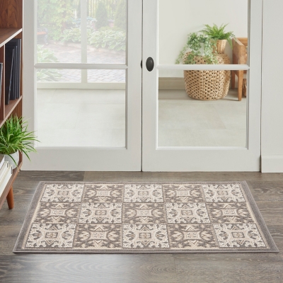 Click here for Nourison Home Splash 28 X 4 Small Geometric Area R... prices