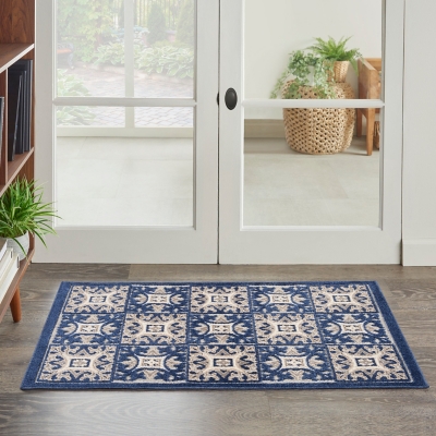 Click here for Nourison Home Splash 28 X 4 Small Geometric Area R... prices