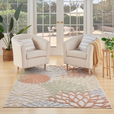 Click here for Nourison Home Splash 36 X 56 Dahlia Floral Indoor/... prices
