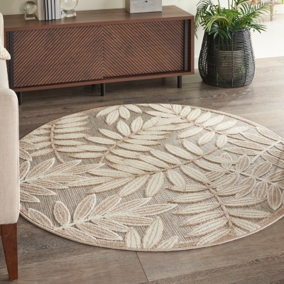 Click here for Nourison Home Splash 53 X Round Botanical Pattern... prices
