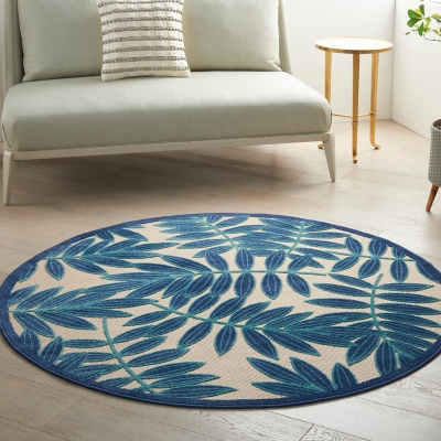 Click here for Nourison Home Splash 53 X Round Botanical Pattern... prices