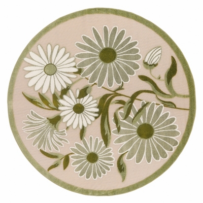 Nourison Home Splash 5'3" X Round Daisy Floral Indoor/Outdoor Area Rug ...