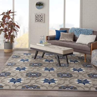 Click here for Nourison Home Splash 7 X 10 Medallion Area Rug  Gr... prices