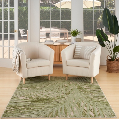 Click here for Nourison Home Splash 36 X 56 Organic Indoor/Outdoo... prices