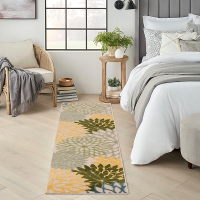 Click here for Nourison Home Splash 2 X 6 Dahlia Floral Area Rug... prices
