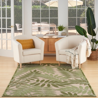 Click here for Nourison Home Splash 53 X 75 Botanical Pattern Ind... prices