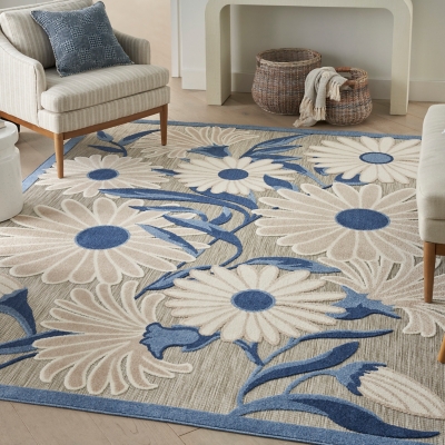 Click here for Nourison Home Splash 36 X 56 Daisy Floral Area Rug... prices