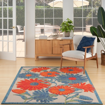 Click here for Nourison Home Splash 36 X 56 Daisy Floral Indoor/O... prices