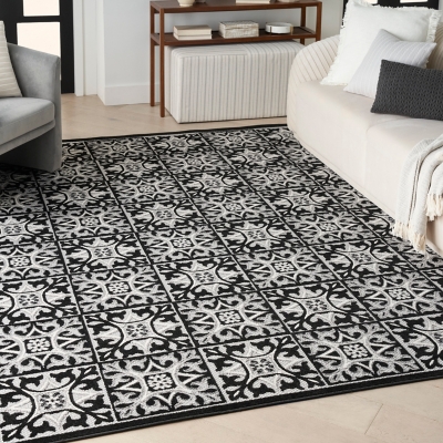 Click here for Nourison Home Splash 7 X 10 Small Geometric Area R... prices