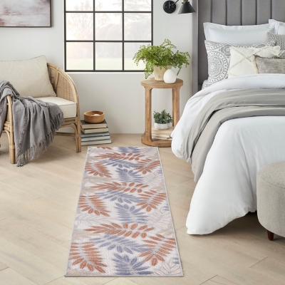 Click here for Nourison Home Splash 23 X 8 Botanical Pattern Indo... prices