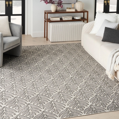 Click here for Nourison Home Splash 6 X 9 Texture Area Rug  Charc... prices