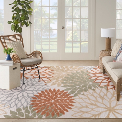Click here for Nourison Home Splash 710 X 10 Dahlia Floral Indoor... prices