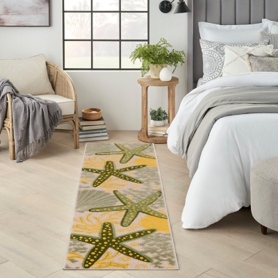 Click here for Nourison Home Splash 23 X 8 Sea Star Indoor/Outdoo... prices
