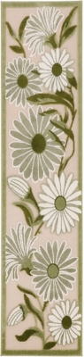 Nourison Home Splash 2'3" X 8' Daisy Floral Indoor/Outdoor Area Rug ...
