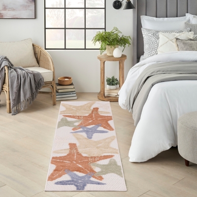 Click here for Nourison Home Splash 23 X 8 Starfish Indoor/Outdoo... prices