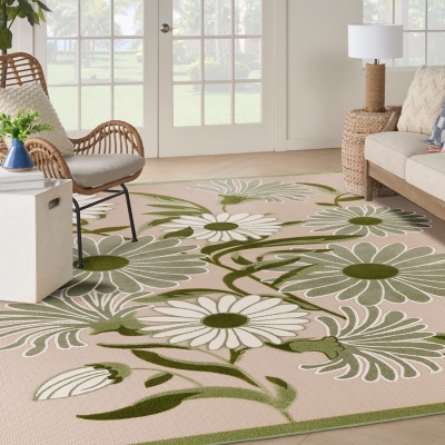 Click here for Nourison Home Splash 710 X 10 Daisy Floral Indoor/... prices