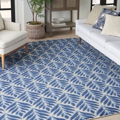 Click here for Nourison Home Splash 7 X 10 Texture Area Rug  Blue prices