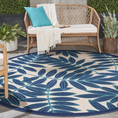 Click here for Nourison Home Splash 710X Round Botanical Pattern... prices