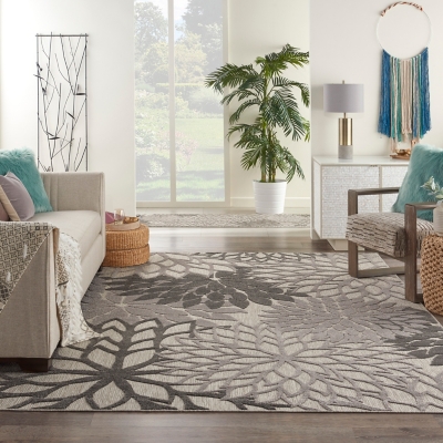 Click here for Nourison Home Splash 9 X 12 Dahlia Floral Area Rug... prices
