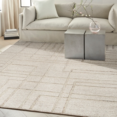 Click here for Calvin Klein Impressions 86 x 116 Area Rug  Silver prices