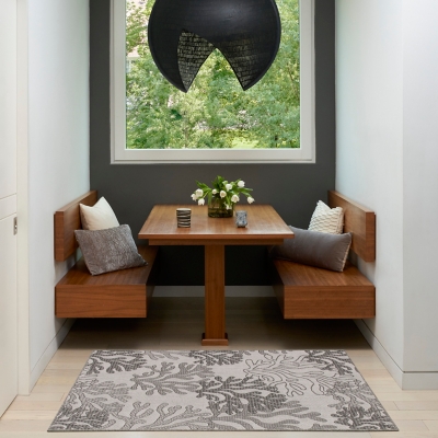 Click here for Nourison Home Coral Reef 3 x 5 Area Rug  Gray prices