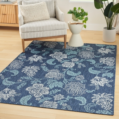 Click here for Nourison Home Oversized Flowers 5 x 7 Area Rug  Na... prices
