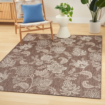 Click here for Nourison Home Oversized Flowers 6 x 9 Area Rug  Mo... prices