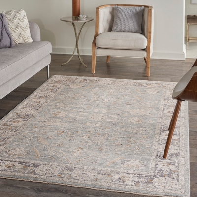 Click here for Nourison Home Infinite Serged 53 x 78 Area Rug  Bl... prices