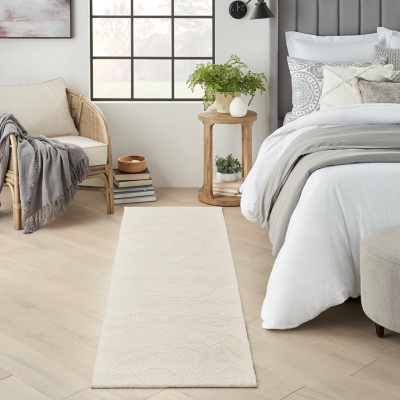 Click here for Nourison Home Avra 23 x 76 Runner Rug  Ivory prices