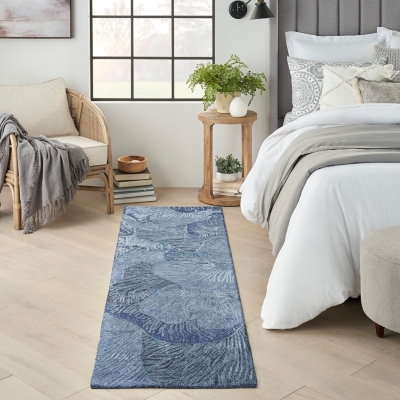 Click here for Nourison Home Avra 23 x 76 Runner Rug  Blue prices