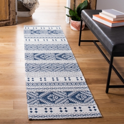 Click here for Safavieh Augustine 210 x 5 Area Rug  Navy/Creme prices