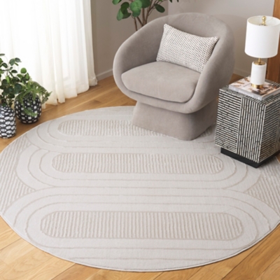 Click here for Safavieh Archway 6 7 x 6 7 Round Area Rug  Ivory/I... prices