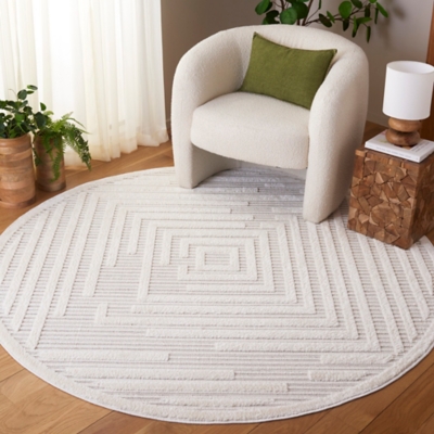 Click here for Safavieh Elmhurst 6 7 x 6 7 Round Area Rug  Ivory/... prices