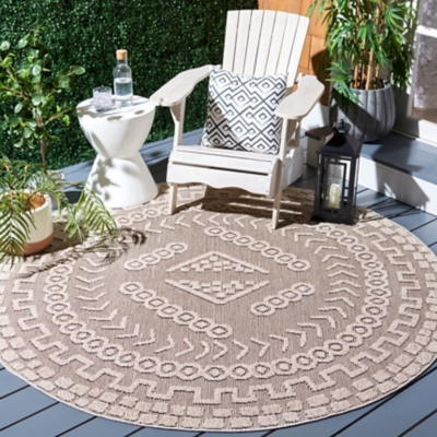 Click here for Safavieh Global 6 7 x 6 7 Round Area Rug  Beige/Li... prices
