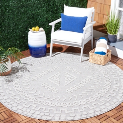 Click here for Safavieh Global 6 7 x 6 7 Round Area Rug  Gray/Ivo... prices