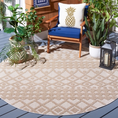Click here for Safavieh Global 6 7 x 6 7 Round Area Rug  Beige/Br... prices