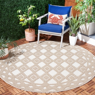 Click here for Safavieh Global 6 7 x 6 7 Round Area Rug  Beige/Br... prices