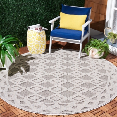 Click here for Safavieh Global 6 7 x 6 7 Round Area Rug  Gray/Ivo... prices