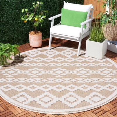 Click here for Safavieh Global 6 7 x 6 7 Round Area Rug  Beige/Iv... prices