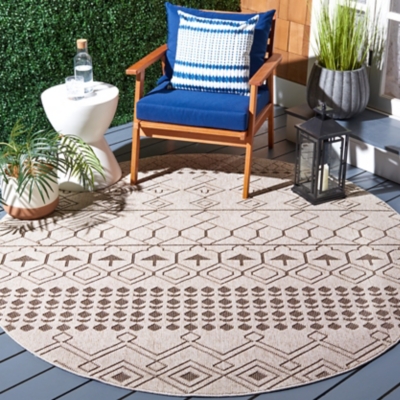 Click here for Safavieh Global 6 7 x 6 7 Round Area Rug  Beige/Da... prices