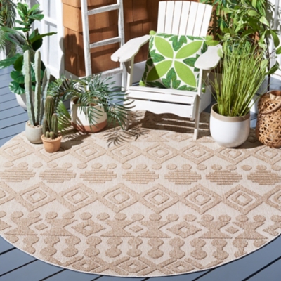 Click here for Safavieh Global 6 7 x 6 7 Round Area Rug  Beige/Br... prices