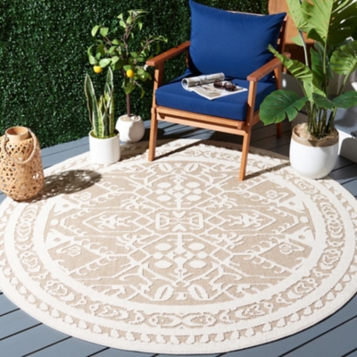 Click here for Safavieh Global 6 7 x 6 7 Round Area Rug  Beige/Li... prices