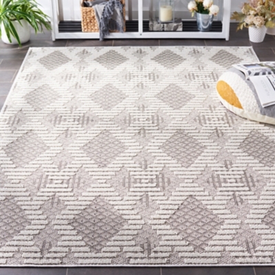 Click here for Safavieh Global 4 x 6 Area Rug  Gray/Ivory prices