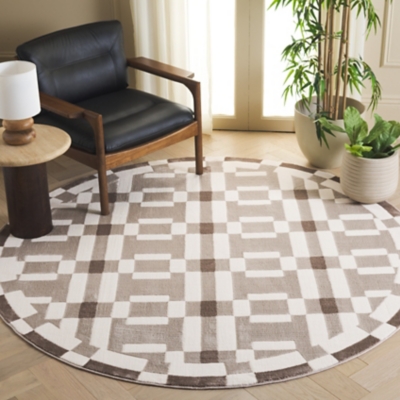 Click here for Safavieh Groove 6 7 x 6 7 Round Area Rug  Ivory/Be... prices