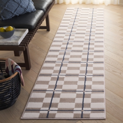 Click here for Safavieh Groove 2 3 x 8 Runner Rug  Ivory/Blue prices