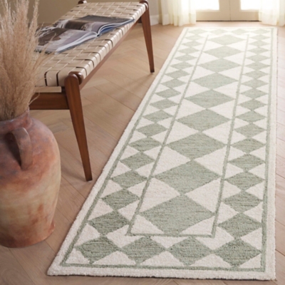 Click here for Safavieh Ebony 2 3 x 9 Runner Rug  Sage/Ivory prices