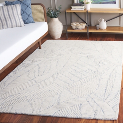 Click here for Safavieh Ebony 6 x 6 Square Area Rug  Blue/Ivory prices