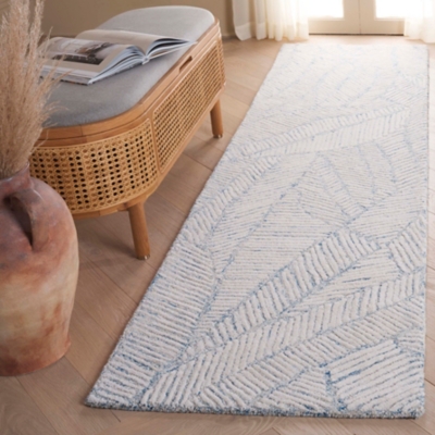 Click here for Safavieh Ebony 2 3 x 9 Runner Rug  Blue/Ivory prices